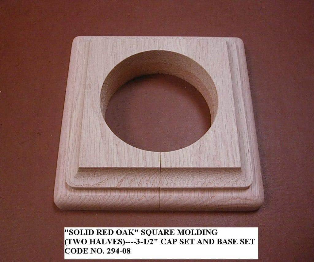 basement pole wraps - Half-Round Wood Panel | Carol Young