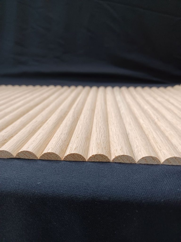 Flexible Half-Round Red Oak Panel for Wall and Partition | Carol Young