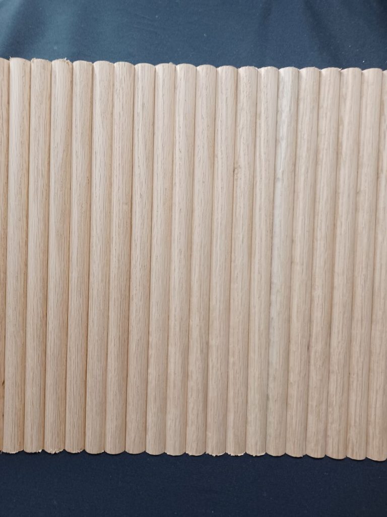 Flexible Half-Round Red Oak Panel for Wall and Partition | Carol Young