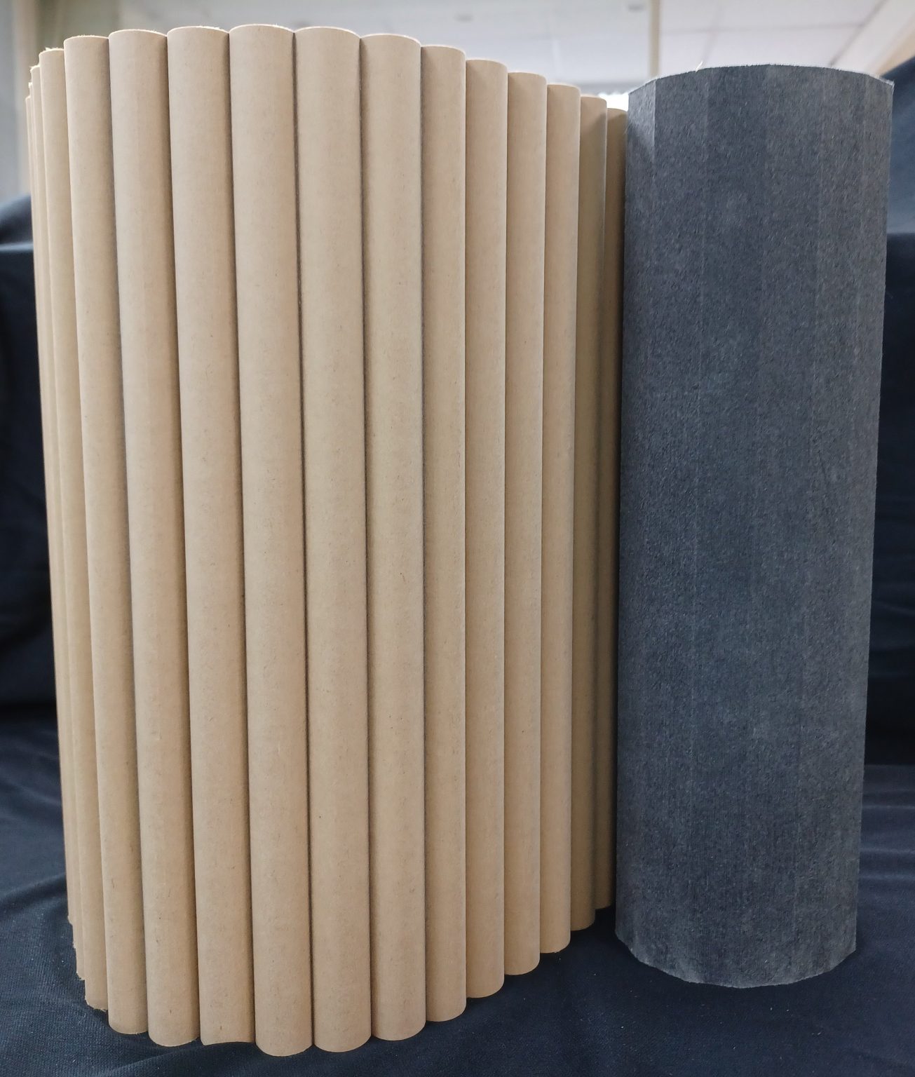 Half-Round Wood Wrap, basement post covers, pole covers | Carol Young