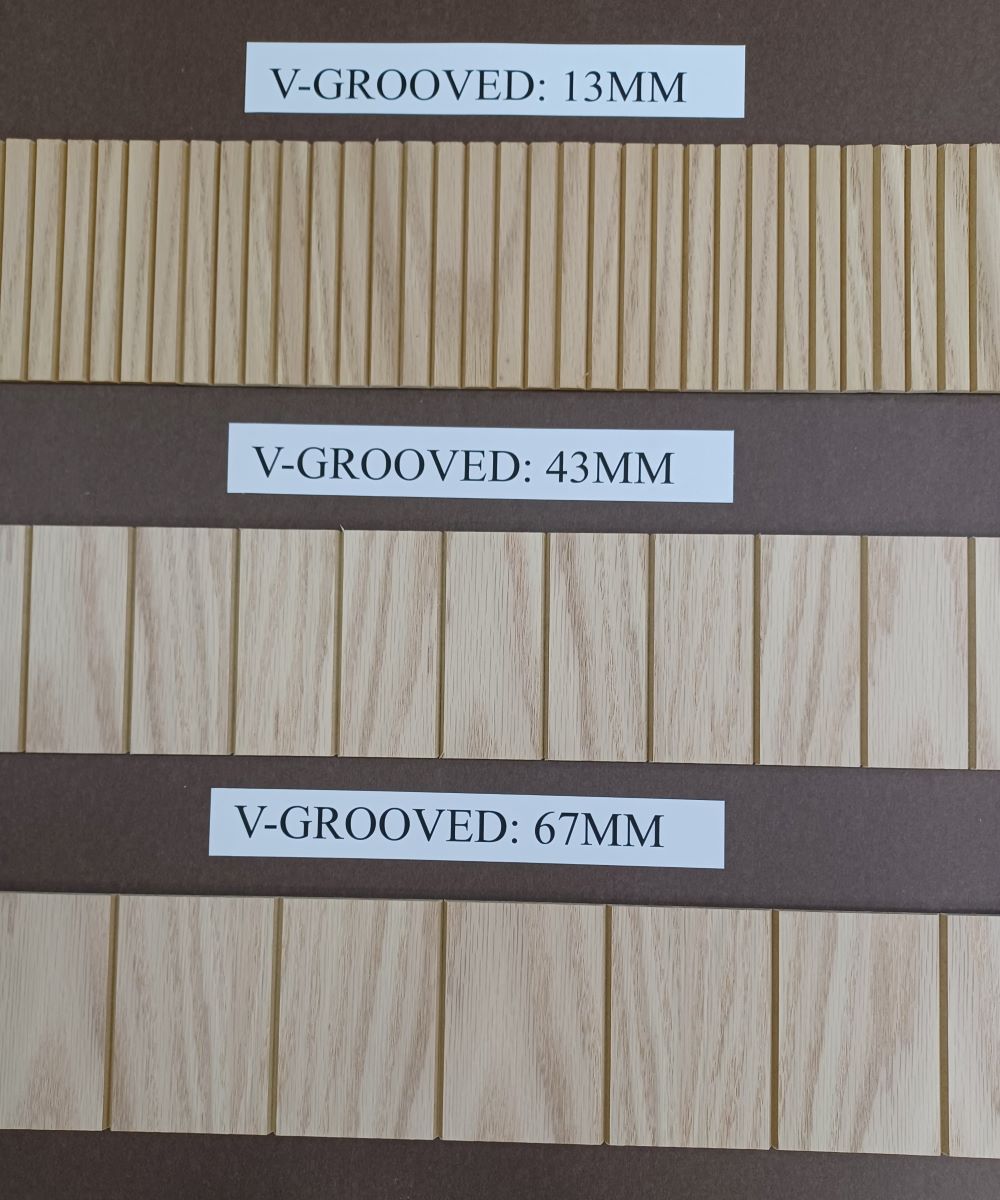 Flexible Wood Panel - V-Grooved Board - wood slat | Carol Young